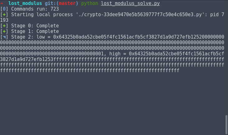 HITCON CTF 2018 - Lost Modulus